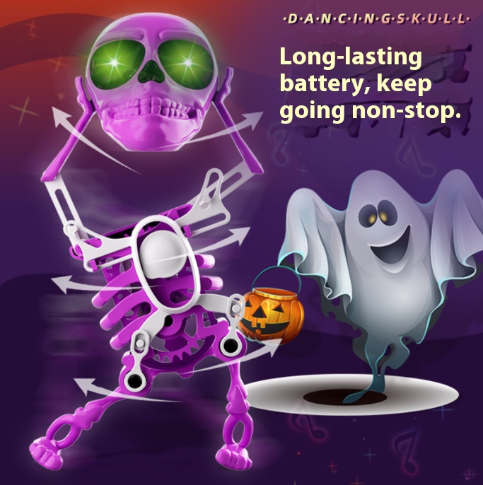 Skeleton Man Dancing Swing Spring 3D Printed Fun Little Toy Skeleton ...