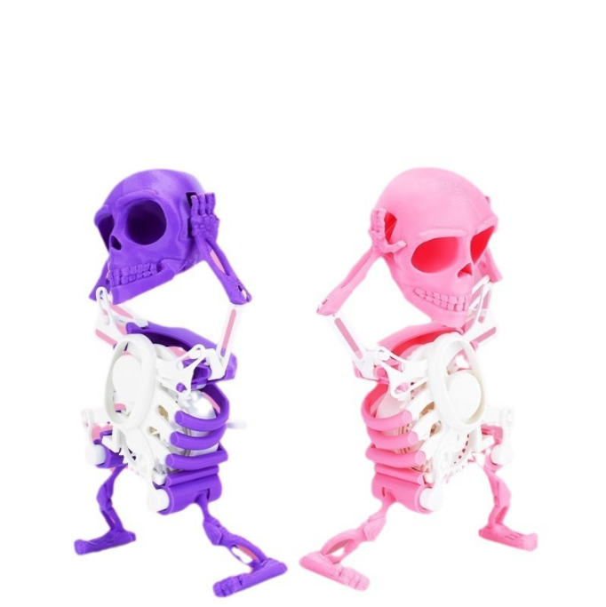 Skeleton Man Dancing Swing Spring 3D Printed Fun Little Toy Skeleton ...